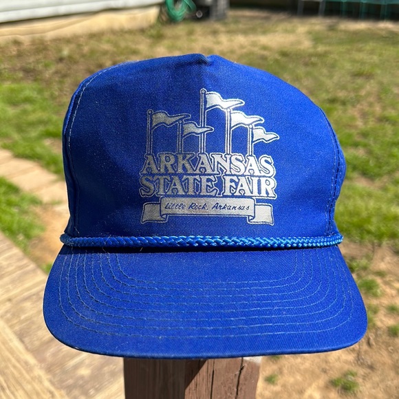 Vintage | Accessories | Vintage Arkansas State Fair Ground Snapback Hat ...